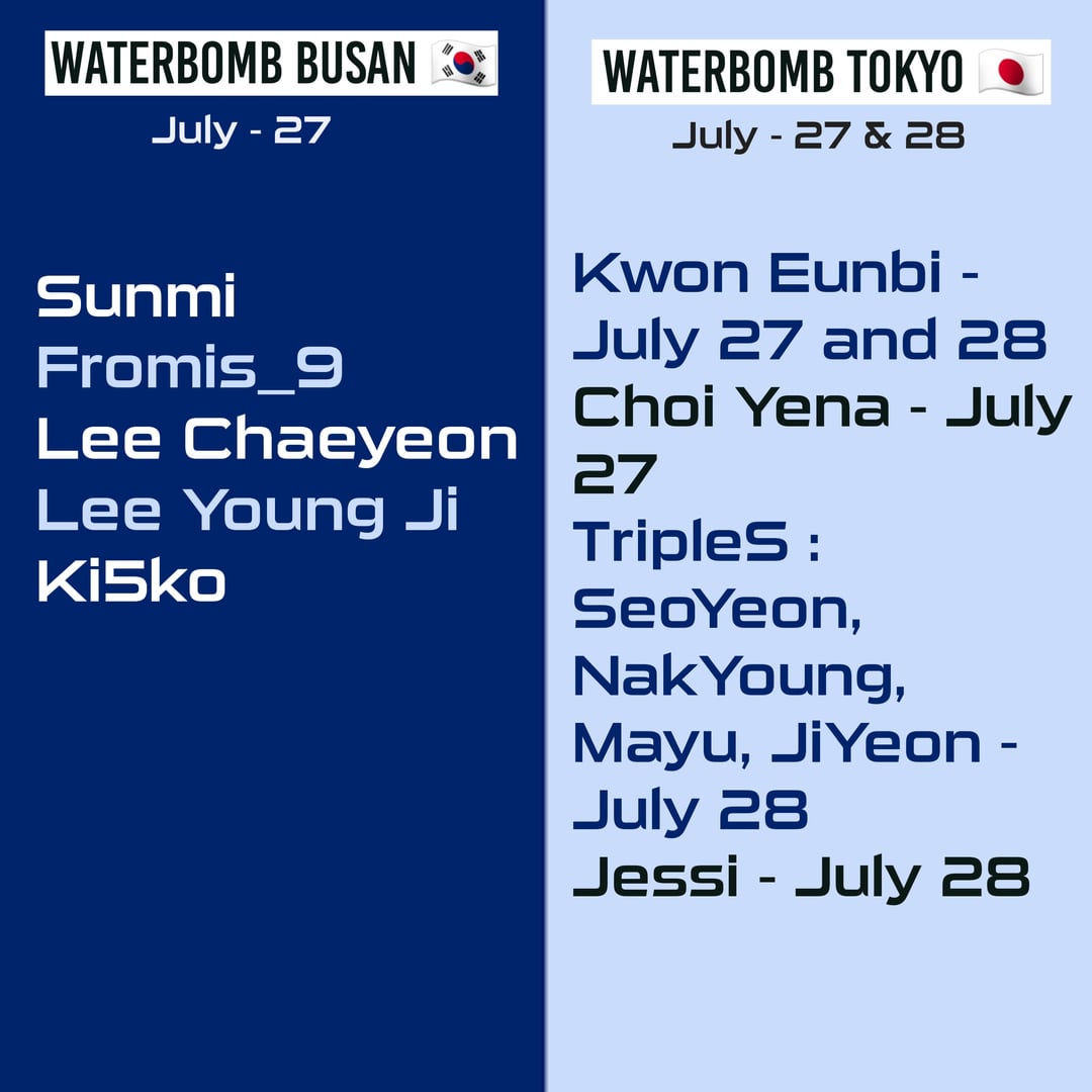 Waterbomb : Team BUSAN vs Team TOKYO ? - KPOP NSFW