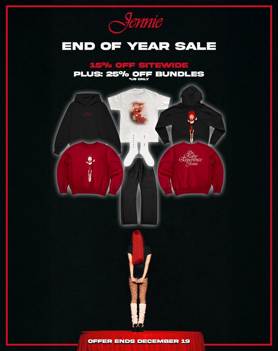 251204 JENNIE - ‘Ruby’ Merch End of Year Sale | Offer ends December 19 ...